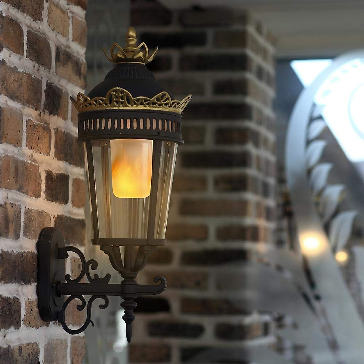 Feit Electric LED Light Bulbs, 3-Watt Non-Dimmable LED Bulb, Color Warm Light (1500K) 80 Lumen, T60 Flame Design LED Bulb