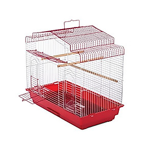 Prevue Pet Products SP50041 Barn Style Bird Cage, Red/White