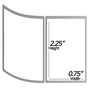 1700/Roll, 17000 Labels = 10 Rolls - 2.25" x 0.75" Direct Thermal Labels for Zebra & Rollo Desktop Printers and More – 1” Core, Permanent Adhesive & Perforated