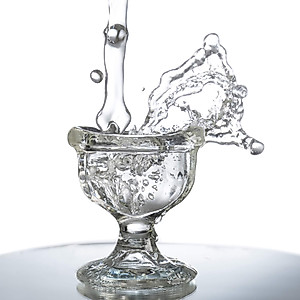 GMS Optical Glass Eye Wash Cup - Soothing Relief from Allergens, Irritants, Makeup, Dust, Dry Eyes and More - Use with Distilled Water or Saline (10 mL Volume)