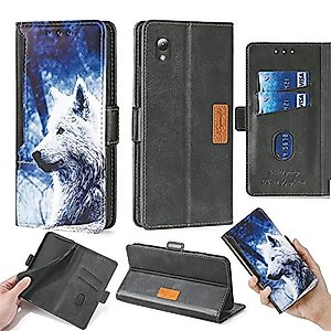 Oujietong Case for Q-Link Wireless Monarch Z5 Q5 Compatible For ZTE Blade Vantage 2 Z3153VPP Quest 5 Z3351S A31 Lite Case Silicone TPU + Flip Cover Stand Shell LANG