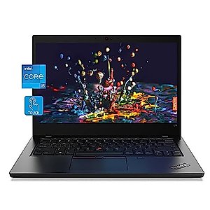 Lenovo ThinkPad L14 Business Laptop, 14" FHD Touchscreen, Intel Core i5-1135G7 Processor, 16GB RAM, 512GB NVMe SSD, Webcam, Wi-Fi 6, HDMI, USB Type-C, Thunderbolt 4, Windows 11 Pro
