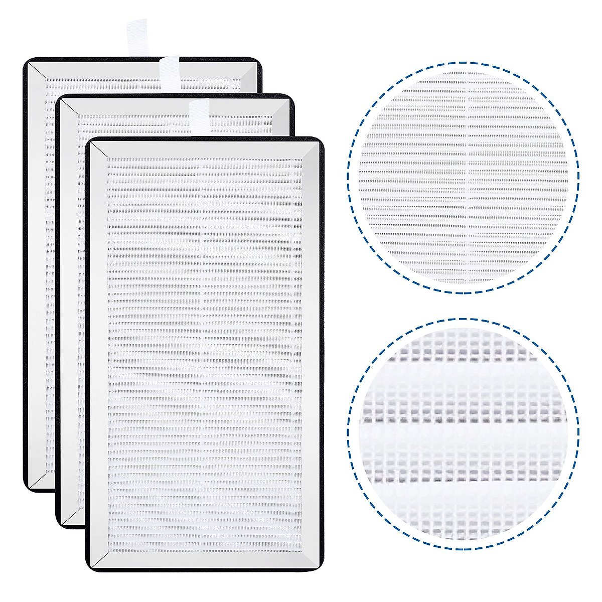 15 Replacement Filters Compatible with Air Puri-fier 15 Series, H13 True HEPA and Activated Carbon Filters, 3 in 1 Pre-Filters, 2 Pack, By KeeTidy