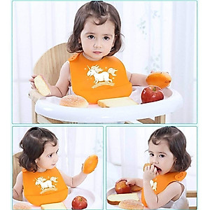 Dream Loom Christmas Baby Bibs 4pcs, First Xmas Baby Gift, for Babies Newborns and Toddler