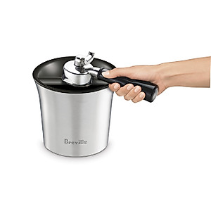 Breville Knock Box (BCB100 Silver) and Lavazza Super Crema Whole Bean Coffee Blend (2.2 lbs)