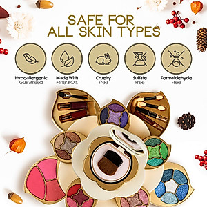 CoralBeau All In One Makeup Gift Kit for Woman and Teens | Makeup Flower Set with Eyeshadow Palette