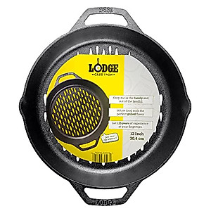 Lodge 12" Cast Iron Dual Handle Grill Basket