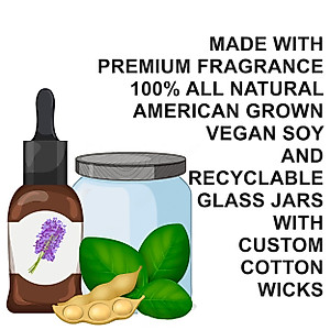 Scotch Whiskey Scented Candle - Smells Like Scotch Whiskey - Oak - Vanilla - 100% Naturally Vegan Soy and Premium Fragrance | Great Gift | Handmade in Denver, Colorado (4oz Glass Jar)