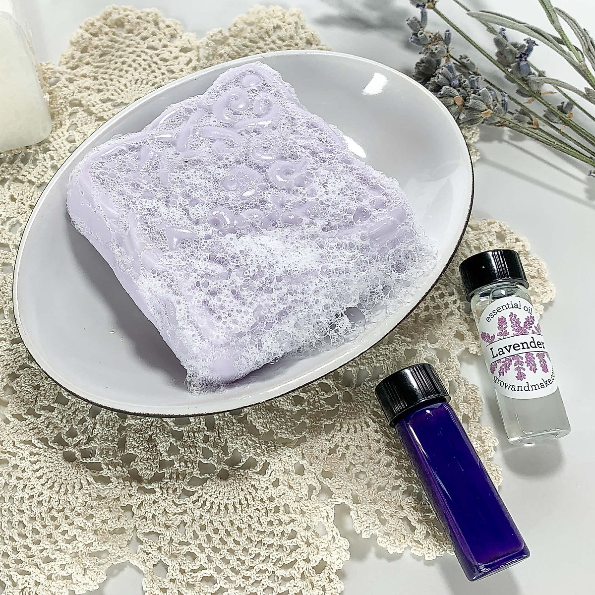 DIY Cocoa Butter Soap Making Kit - Learn How to Craft Custom Scented and Dyed Soap Bars