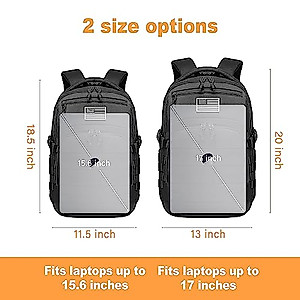 Wotony Military tactical backpack, black tactical backpack for men MOLLE backpack small tactical backpack assault bag used for outdoor hiking(Black)