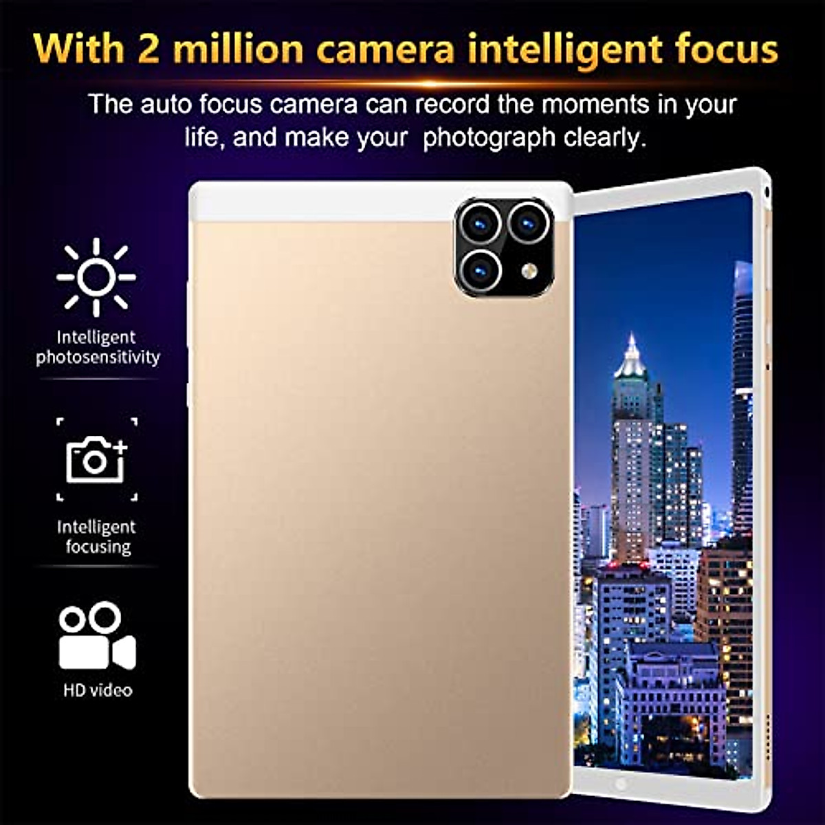 #t9s50C Hd Tablet WiFi Bluetooth Android Voice Call Game Tablet 8Inch IPS Display Screen WiFi 1Gb Ram+16Gb ROM 4000Mah Androi