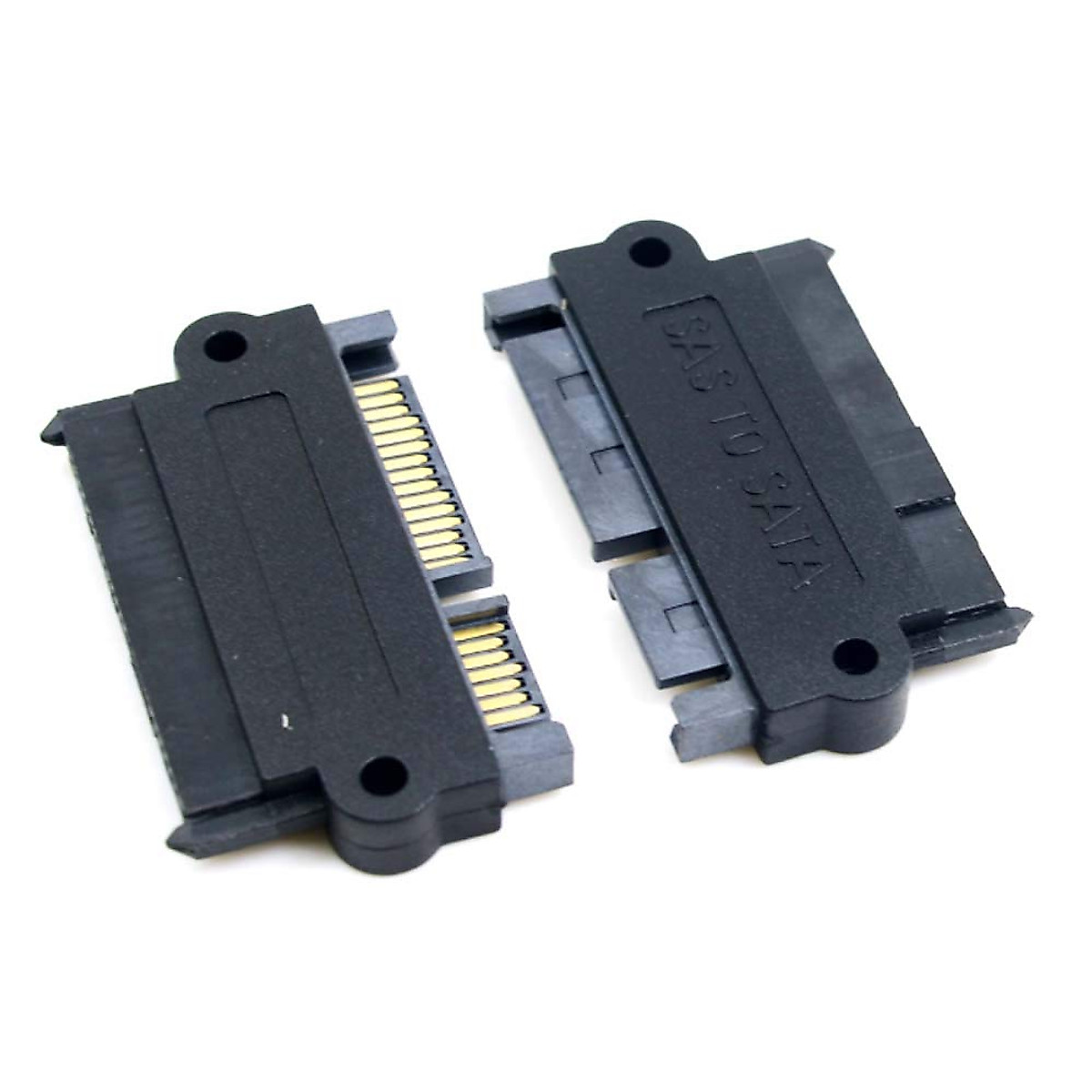Wixine 2Pcs Main Board Small Port SAS Hard Disk Adapter SFF-8482 to SATA 22 Pin Adapter Card