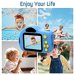 Portable Mini Camera Children's Cartoon Digital Camera Puzzle Can Make Video Games Sports Cameras Photography Toys and Gifts