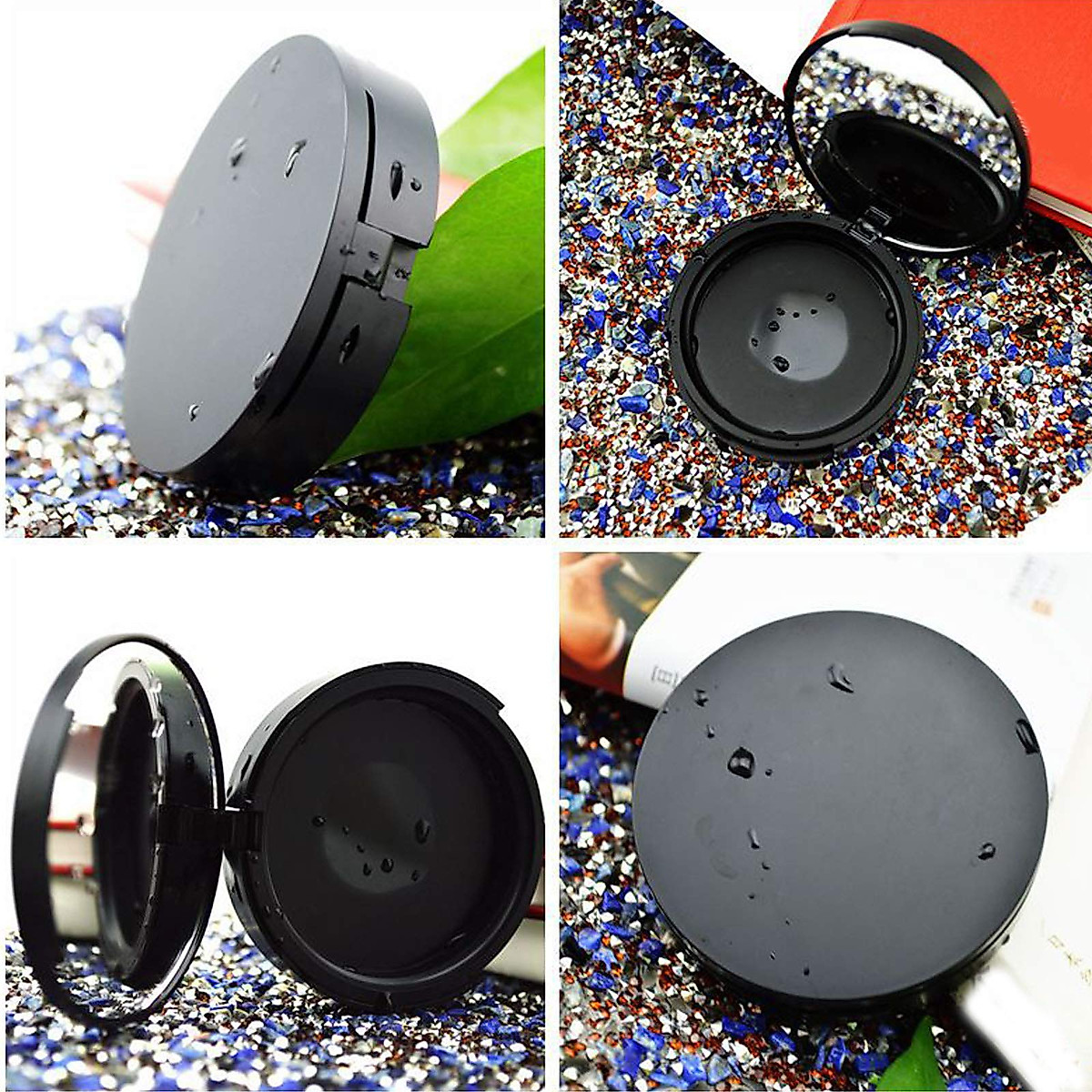 SHEYNIAN 3 Pack Eyelash Storage Case Holder with Mirrow, Empty Eyelash Cases Travel with Lash Holder for for Ladies and Girls