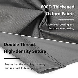 Swing Seat Replacement Swing Covers for Outdoor Patio Swing 3 Seater 600D Upgraded Thicken Oxford Waterproof Fabric Porch Swing Chair Cushion Covers (Coffee, 58.3x19.5x19.5inches)