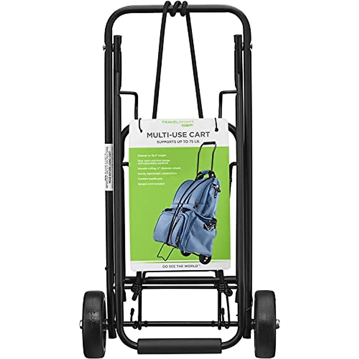 Conair Dolly Cart for Travel, Luggage Cart, Utility Cart for Moving, Travel, and Shopping in Black by Travel Smart