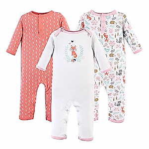 Hudson Baby baby girls Cotton Coverall, Woodland Fox, 9-12 Months US