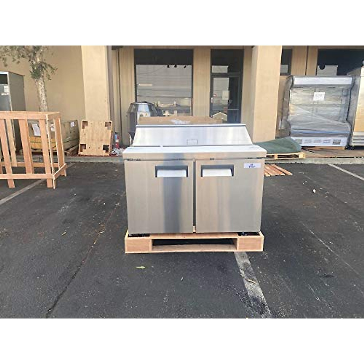 Commercial Refrigerated Sandwich Prep Table 2-door 48" NSF Stainless Steel 115v Size 48" Width Temp 33F-41F XSP-48