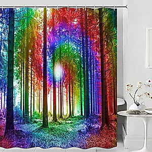 Beach Sea Turtle Shower Curtain Set with Rugs, Nautical Sea Marine Animal Tortoise on Rustic Wooden Bathroom Accessories Sets Non-Slip Mats, Bath Curtains with Bath Mats and Toilet Lid Seat Cover