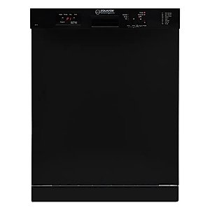 Equator-Europe 24" Built in 14 place Dishwasher with 8 Wash Programs (Black)