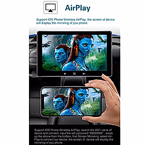 Polarlander 7 Inch Touchscreen Monitor for Wireless Apple Carplayer and Android Auto Built-in Two Speakers Car Stereo Multimedia Player with Bluetooth, Mirror Link, Dash or Windshield Mounted