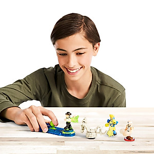 Legends of Akedo Powerstorm | Official Rules Starter Pack Legendary Punch Attack | 3 Mini Battling Action Figures with Training Practice Piece and Exclusive Joystick Controller
