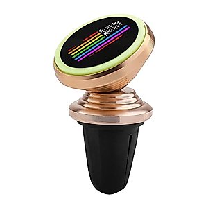 Rainbow LGBTQ Gay Pride Flag Super Strong Magnet Car Phone Holder Mount Air Vent Compatible with All Smart Phones and Tablets