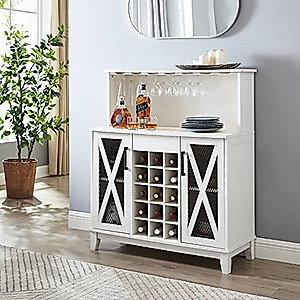 Home Source Jill Zarin Kitchen Microwave Cart in White