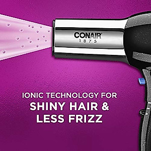 Conair Hair Dryer, 1875W Full Size Hair Dryer with Ionic Conditioning, Blow Dryer