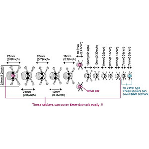 Jockomo Skull/Avalon RED Guitar Inlay Sticker