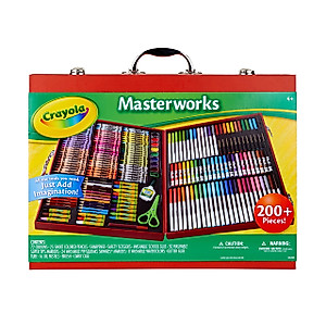 Crayola Masterworks Art Case (200+ Pcs), Art Set For Kids, Markers, Paints, Colored Pencils, & Crayons, Holiday Gift for Kids, Toys, 4+