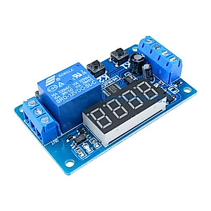 Digital 12V LED Display Timer Automation Delay Relay Programmable Module Switch