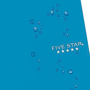 Five Star Personal Spiral Notebooks, 3 Pack, 1 Subject, College Ruled Paper, 7" x 4-3/8", Small Size, 100 Sheets, Black, Tidewater Blue and Amethyst Purple (38643)