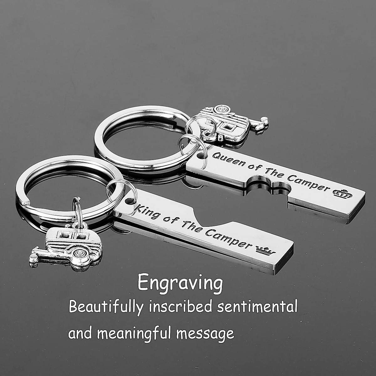 Kivosliviz Rv Camper Gifts Keychain for Men Women Cute Camping Stuff Best Rv Themed Camping Lovers Jewelry Camper Keyring Rv Keychain Camper Keychain