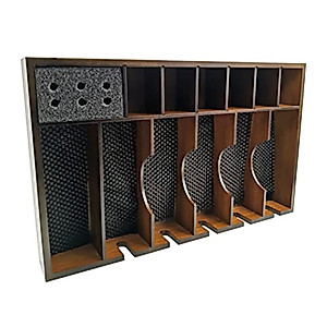 Barber Wooden Blade Rack Storage Tray: Hair Clipper Storage Tray Organizer Plastic Clipper Guide Comb Organizer Hairstylist Tools Storage Rack Salon Accessories Hair Clipper Wooden Holder