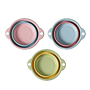 Collapsible Bucket, Collapsible Wash Basin, Foldable Design Portable Durable PP TPR Material Glossy Surface Wear Resistant Wash Basin(Blue)