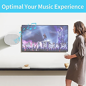 Heavy-duty Metal Speaker Mount for Sonos Era 300 Wall Mount Bracket - Space Saving Speaker Wall Mount Shelf Compatible with Sonos Era 300 Mount for Better Sound, White