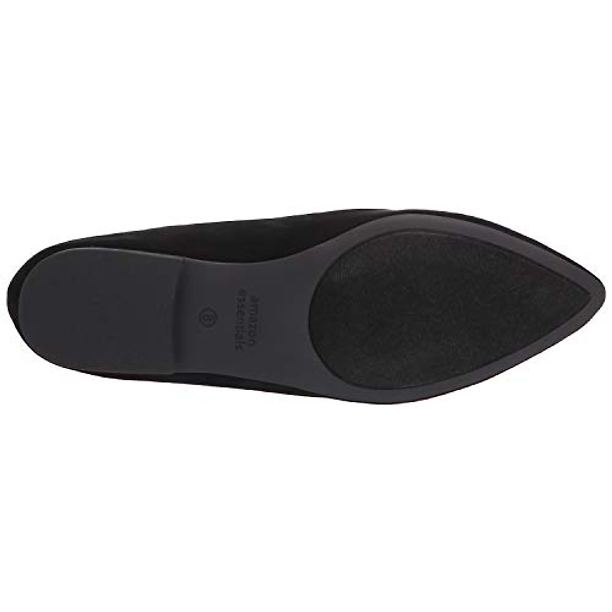 Amazon Essentials Women's Loafer Flat, Black Microsuede, 11 Wide