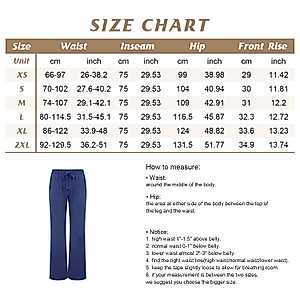 chouyatou Women's Summer Loose Drawstring Waist Beach Linen Wide Leg Pants Palazzo (X-Large, White)