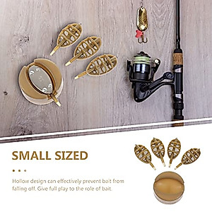 1 Set Inline Method Feeders Set Carp Fishing Tackle Fishing Accessories with 4 Sinkers Carp Fishing for Bait Holder Tool