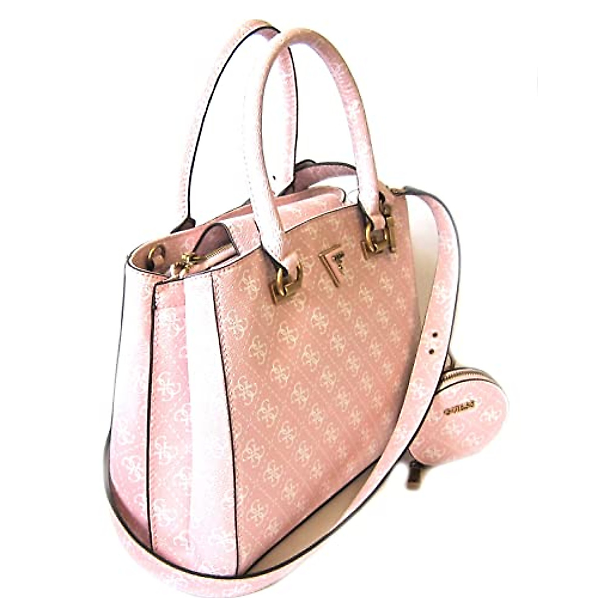 GUESS Alexie Girlfriend Satchel, Pink Logo