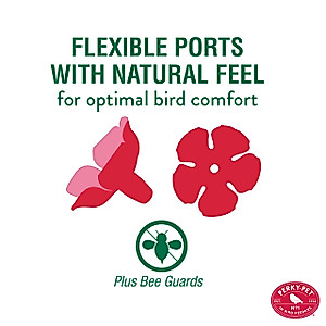 Perky-Pet 217 Window Mount Plastic Hummingbird Feeder with Perches - 8 oz Outdoor Garden Décor Hummingbird Feeder,  iridescent color