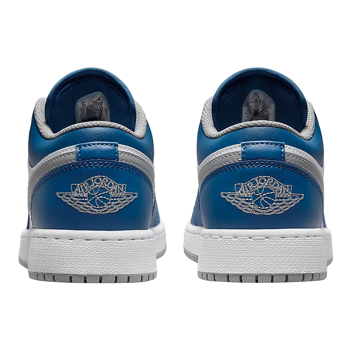 Jordan Nike 1 Low Grade School True Blue/Cement Grey-White 553560-412 6Y