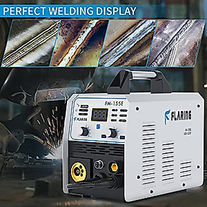 Welder FLARING MIG TIG Welder Welding Machine Stick Flux Core Aluminum Welders 110/220 Volts with Gas Multiprocess Portable