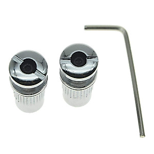 KAISH Guitar Locking Tailpiece Mounting Studs Locking Stop Bar Posts Wraparound Bridge Locking Posts Chrome