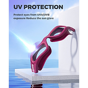 OMID Swim Goggles, P2 Lite Comfortable Anti-Fog Swimming Goggles for Men Women Adults Youth