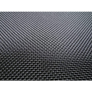1 Yard of 58-60 Inch Wide 1050 Denier Polyurethane Coated Ballistic Nylon Fabric, Black