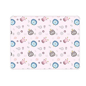 Baby Diaper Changing Pad (72x58 cm) Waterproof, BPA Free (Blue, Pack of 2) (MH5040)