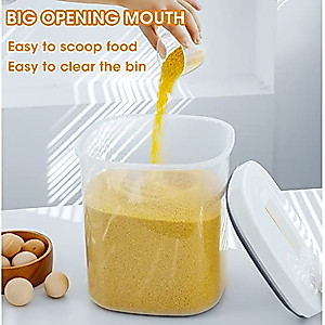 TBMax Extra Large Flour and Sugar Containers with Airtight Lid | Rice Storage Container 20 lbs / 10.5Qt | Plastic Food Storage Bin for Kitchen Pantry Organization and Storage Containers