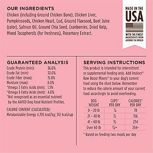 Instinct Raw Boost Mixers Freeze Dried Dog Food Toppers For Dry Food, Grain Free Dog Food Toppers with Chicken For Dogs - Skin and Coat Health, 5.5 oz